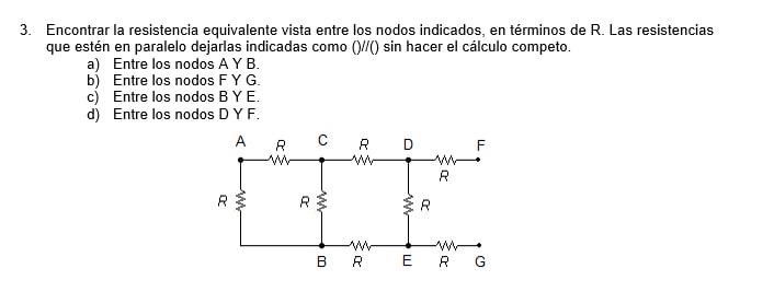 Solved Encontrar la resistencia equivalente vista entre los | Chegg.com