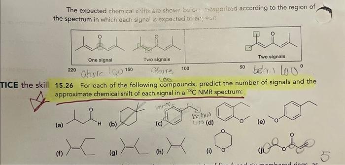 Solved 15.26 for each of the following compounds predict the | Chegg.com