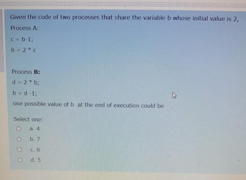 Solved Given the code of two processes that share the | Chegg.com