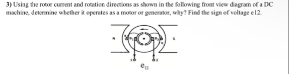 Solved Using the rotor current and rotation directions as | Chegg.com