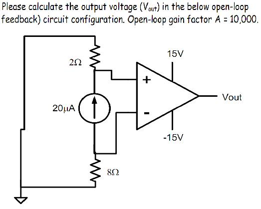 Solved Please calculate the output voltage (Vout) in the | Chegg.com Solved Please calculate the output voltage (Vout) in the | Chegg.com