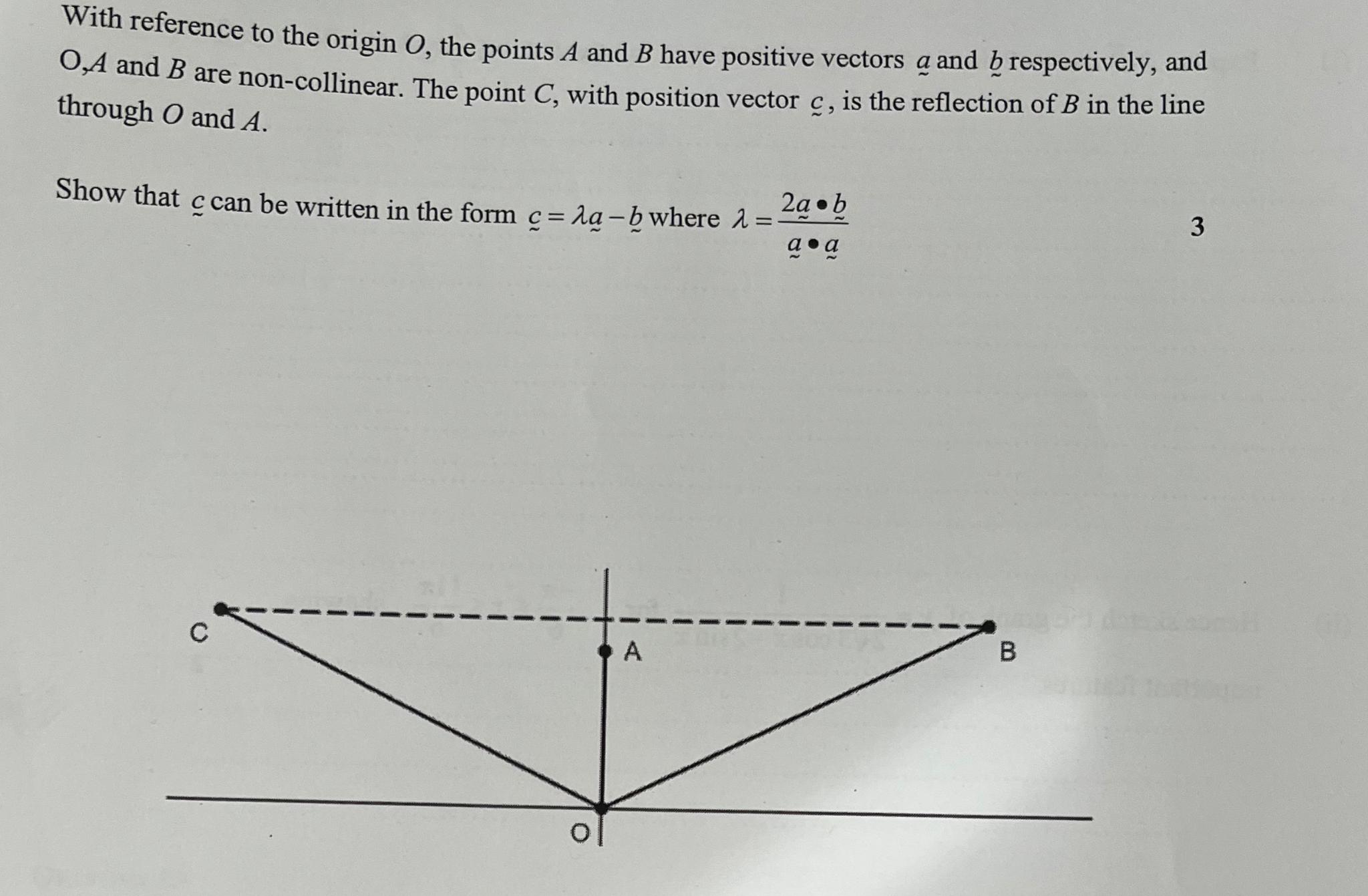 Solved With reference to the origin O, ﻿the points A and B | Chegg.com