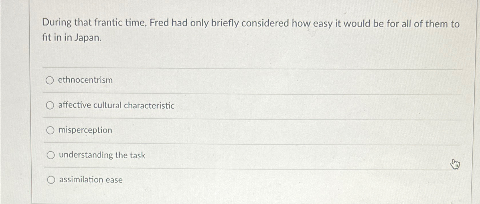 Solved During that frantic time, Fred had only briefly | Chegg.com