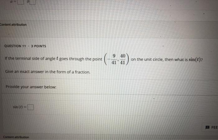 Solved Content attribution QUESTION 11 . 3 POINTS if the | Chegg.com