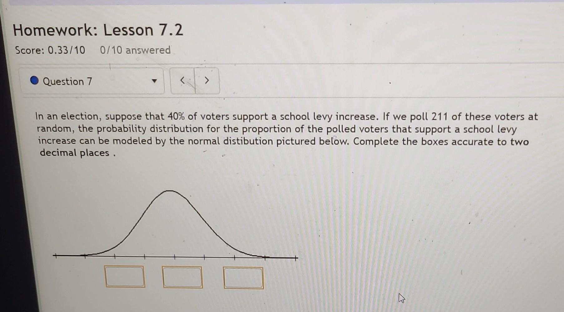 Solved Homework Lesson 7 2 Score 0 33 10 0 10 Answered