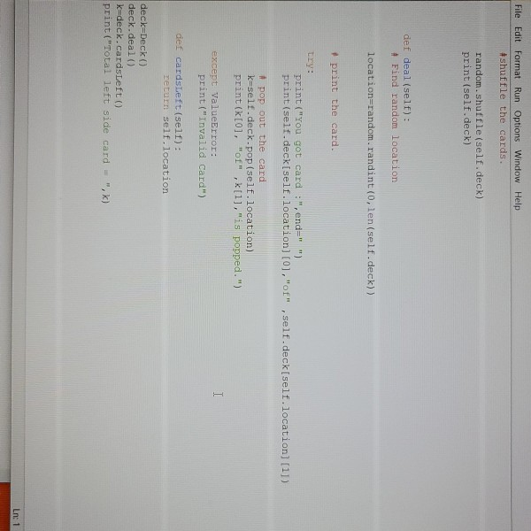 Solved Write A Program To Simulate The Game Of Blackjack 5026