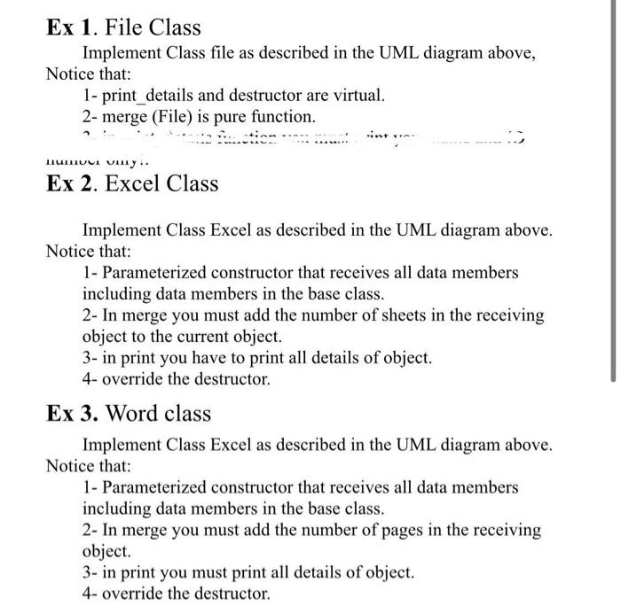 Solved The following diagram illustrates the classes you | Chegg.com