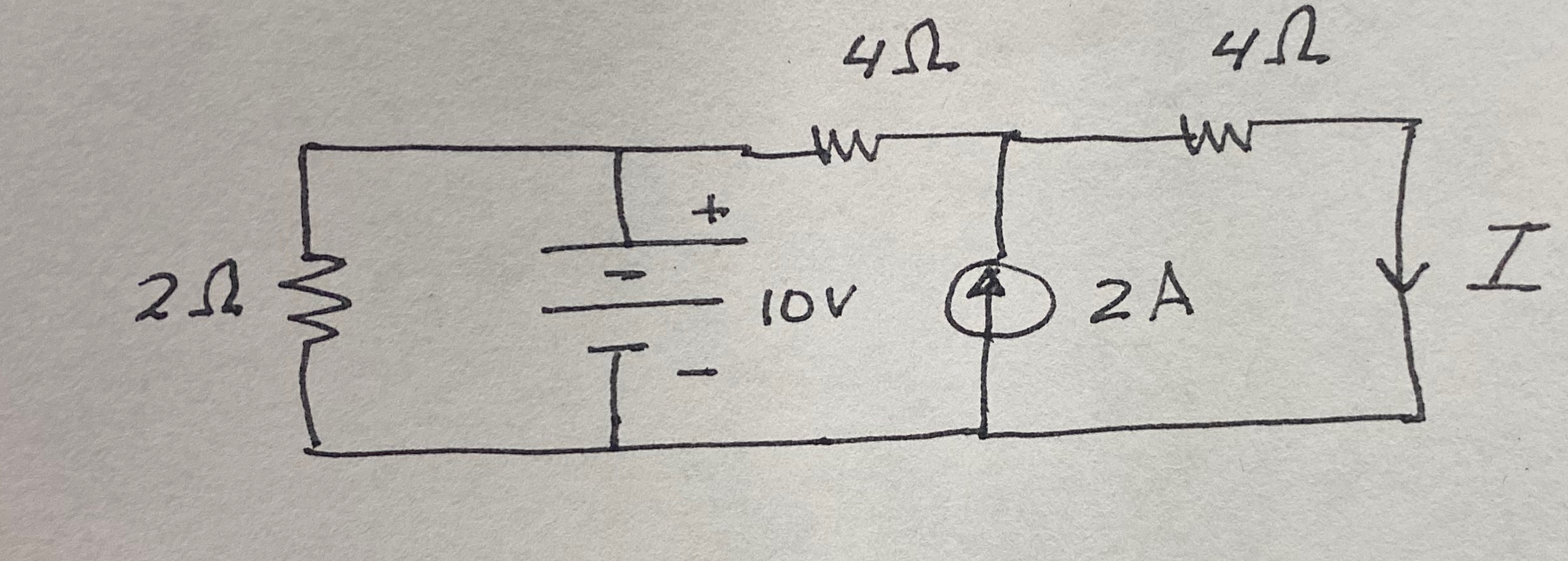 Solved Solve the circuit with any method | Chegg.com