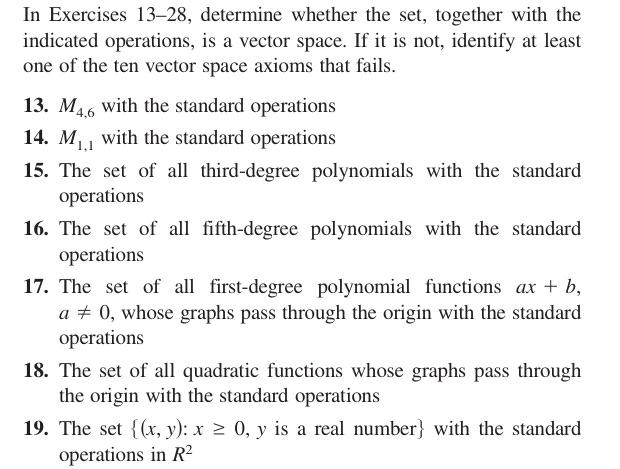 Solved In Exercises 13-28, determine whether the set, | Chegg.com