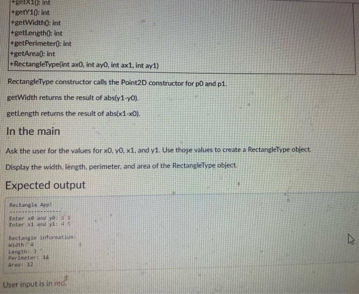 Solved This project will create 2 classes: Point2D and | Chegg.com