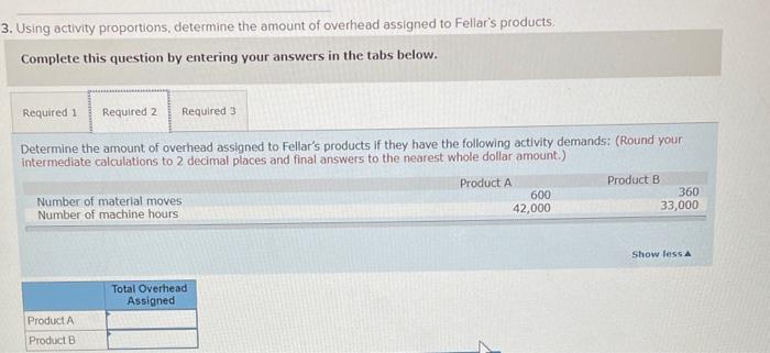 Solved Fellar Corp. has identified the following | Chegg.com