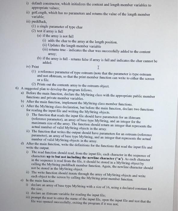 Solved Project Outcomes Develop a C++ program that: • uses | Chegg.com