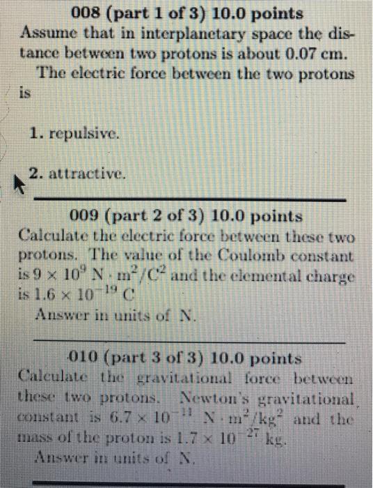 Solved Calculate the electric force between these two | Chegg.com