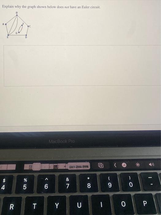 Solved Explain why the graph shown below does not have an | Chegg.com