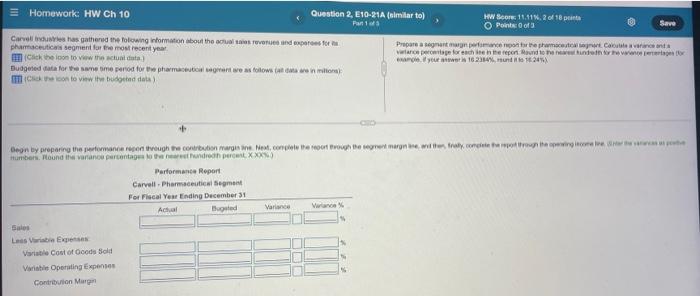 Solved Begin by preparing the performance report through the | Chegg.com