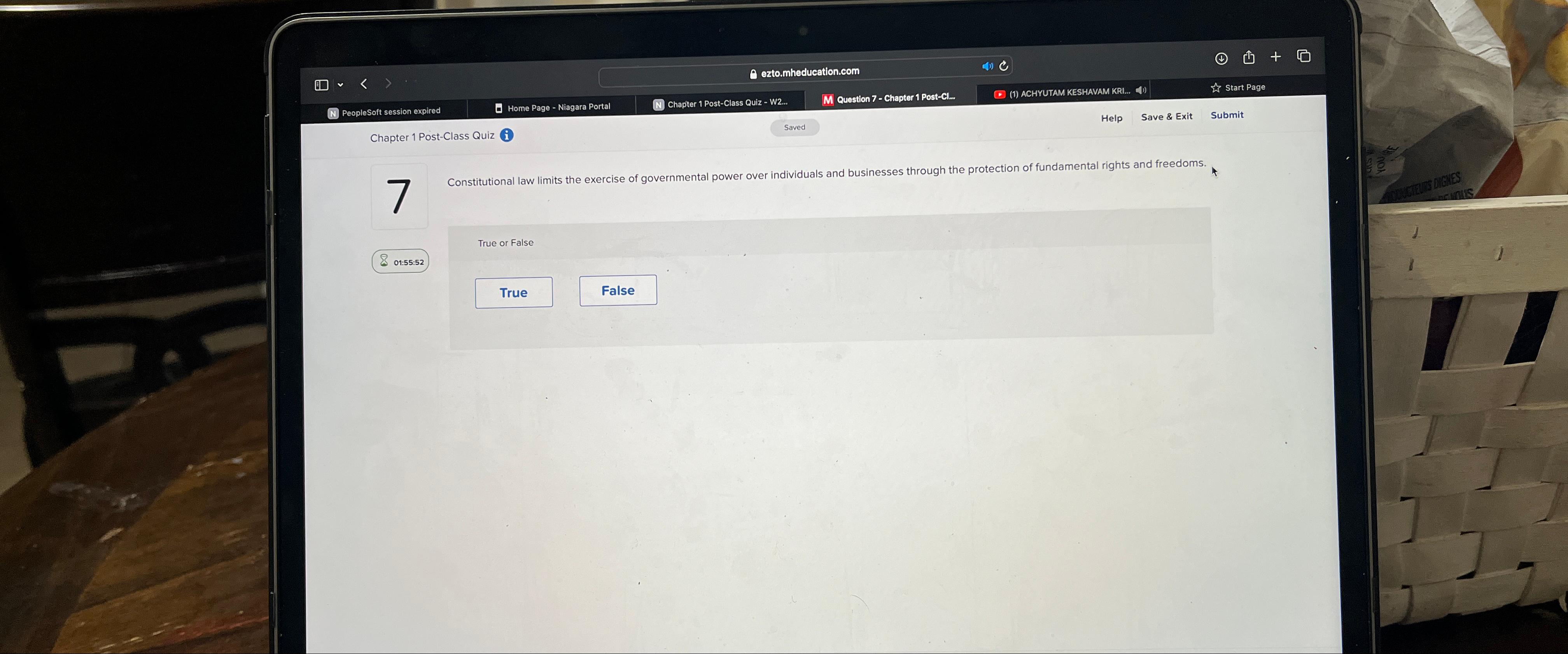 Solved 7 ﻿Constitutional law limits the exerciseof | Chegg.com