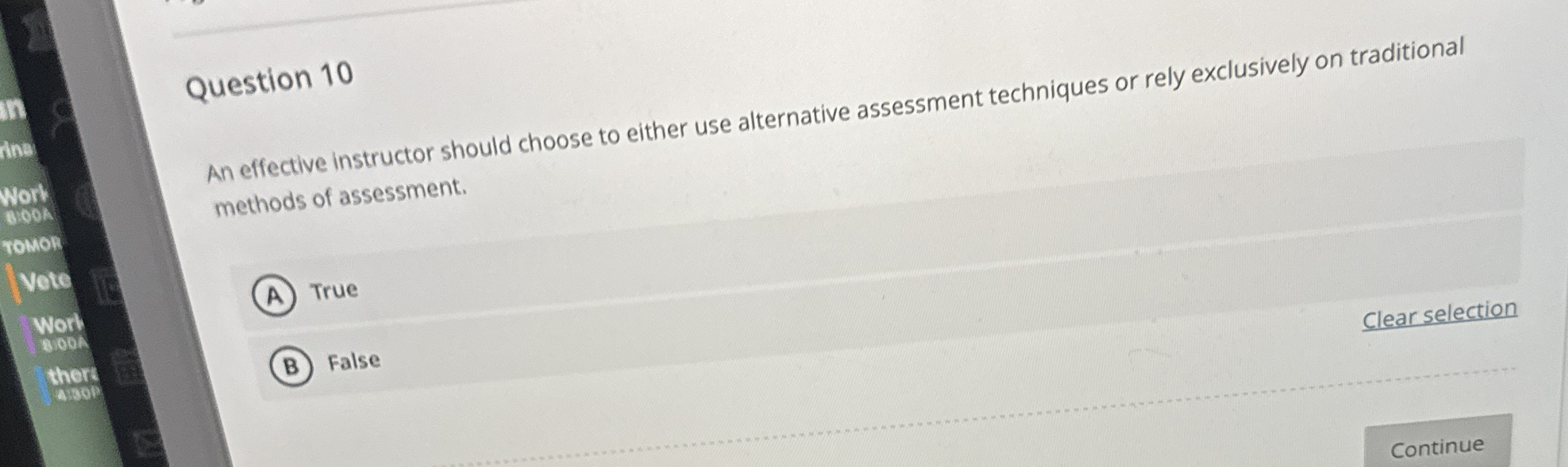 Solved Question 10An effective instructor should choose to | Chegg.com