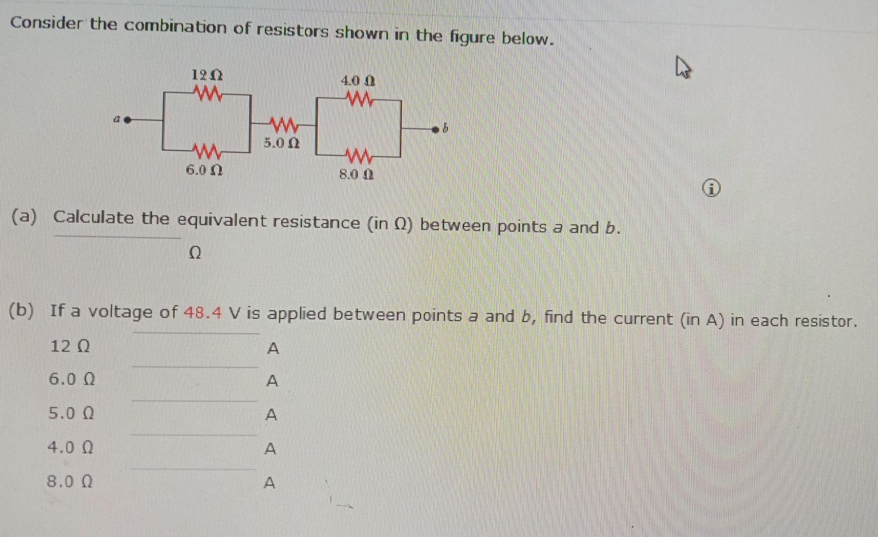 Solved Consider the combination of resistors shown in the | Chegg.com