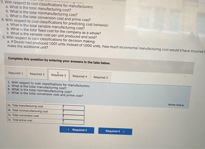 Solved Problem 1-24 (Algo) Different Cost Classifications | Chegg.com