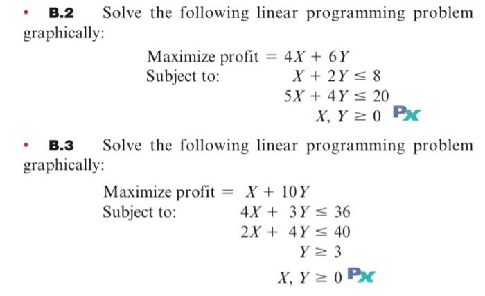 Solved B.29 Consider Paul Jordan's following linear | Chegg.com