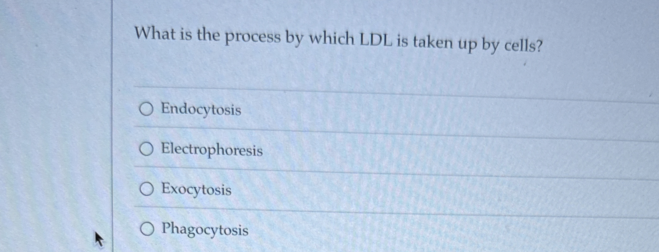 Solved What is the process by which LDL is taken up by | Chegg.com