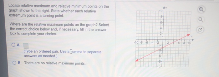Solved Locate relative maximum and relative minimum points | Chegg.com