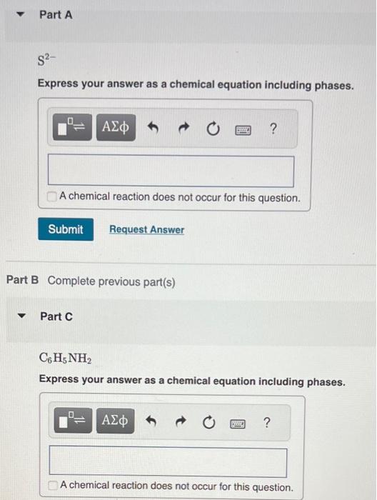 Solved Express your answer as a chemical equation including | Chegg.com