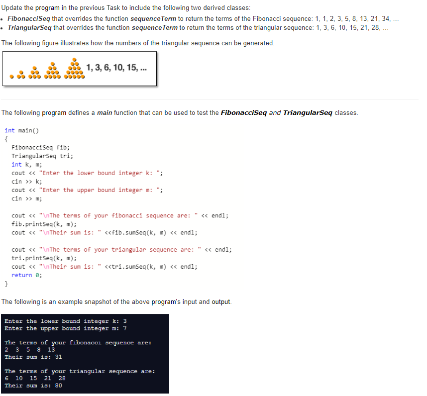 Solved WRITE IT IN C++Update the program in the previous | Chegg.com