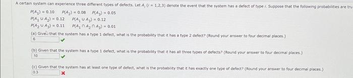 Solved certain system can experience three different types | Chegg.com