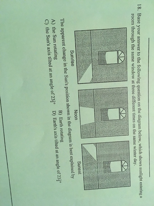 Solved 18. Base your answer to the following question on the | Chegg.com