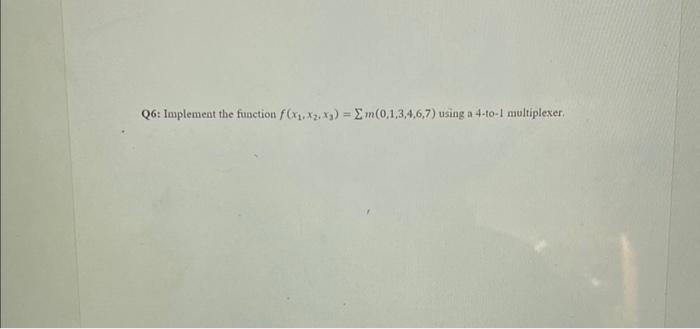 Solved Q6 Implement The Function 4216