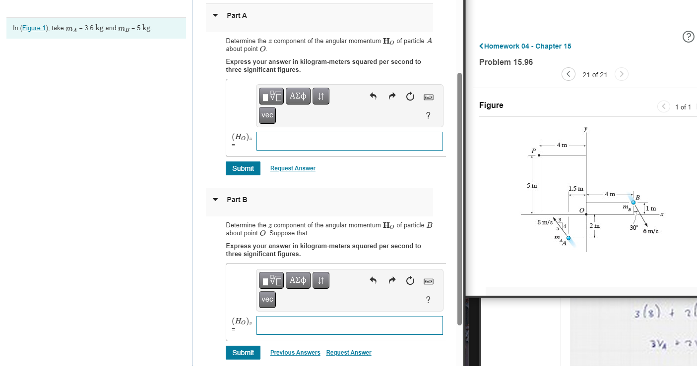 Solved Part ADetermine the z ﻿component of the angular | Chegg.com
