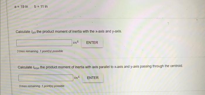 Solved Consider the triangle given below:a=19 in b=11 in | Chegg.com