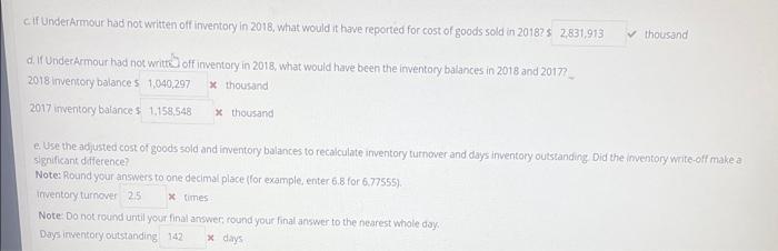 Solved Quantifying the Effect of Inventory Write-offs on | Chegg.com