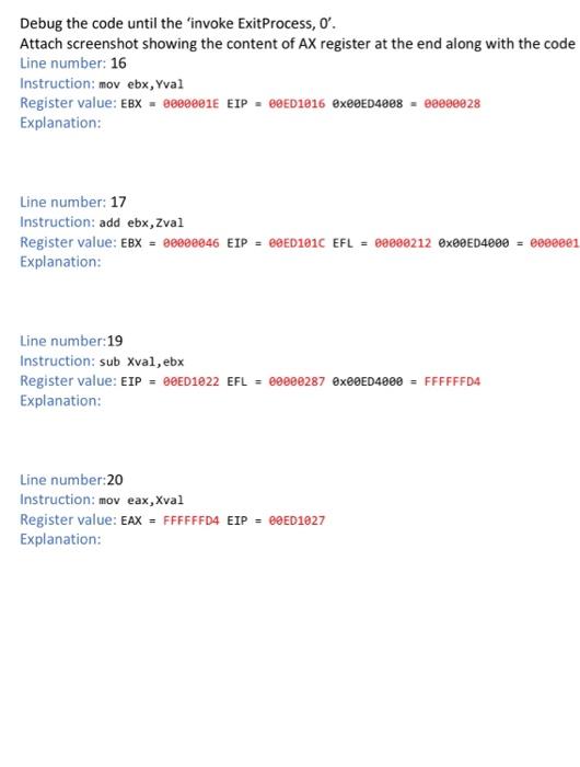 Solved .386 . model flat, stdcall . stack 4096 ExitProcess | Chegg.com