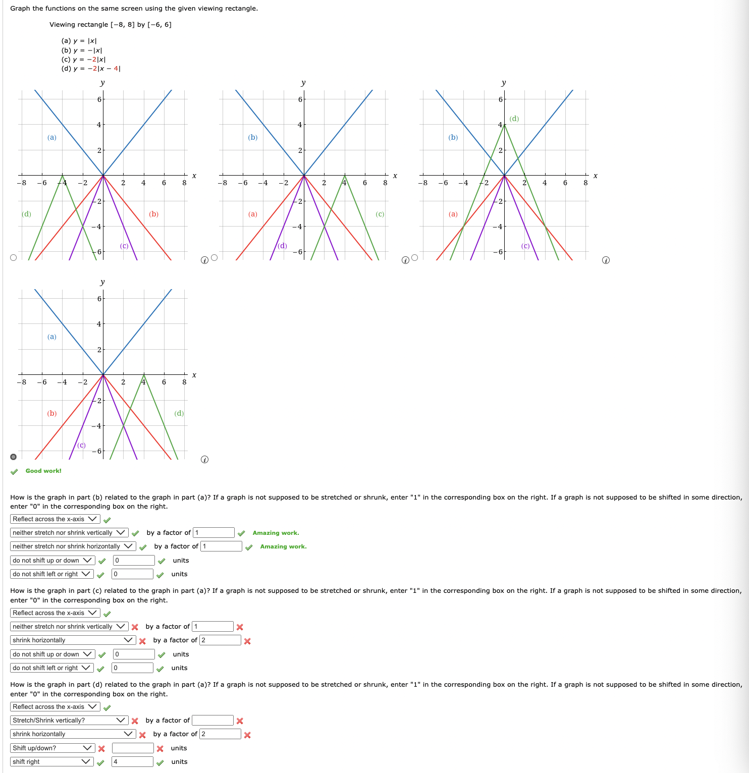 Solved Graph the functions on the same screen using the | Chegg.com