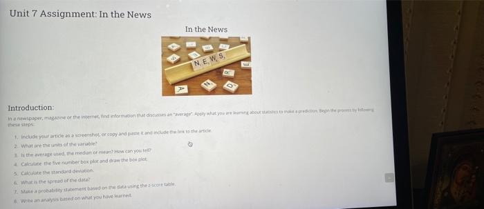 Unit 7 Assignment: In the News In the News NEWS | Chegg.com