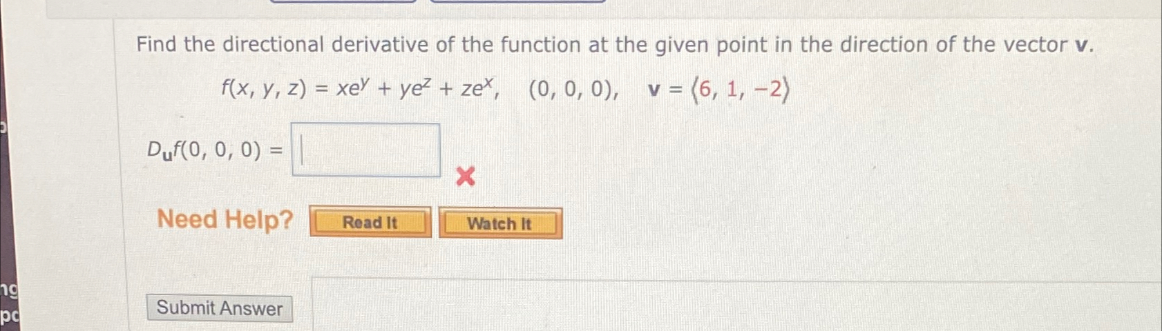 Solved Find the directional derivative of the function at | Chegg.com