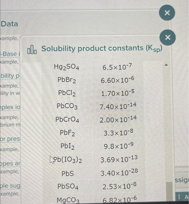 Solved Calculate the solubility of PbCO3 in water at 25∘C. | Chegg.com