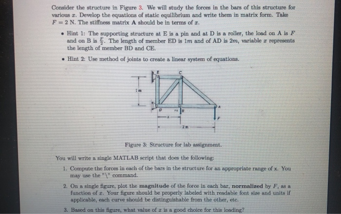 Solved Consider the structure in Figure 3. We will study the | Chegg.com