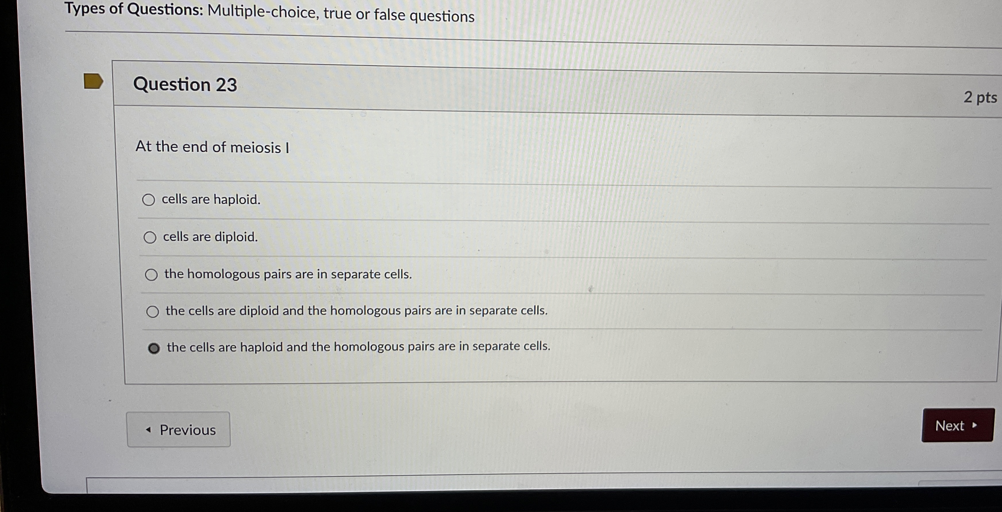 Solved Types of Questions: Multiple-choice, true or false | Chegg.com