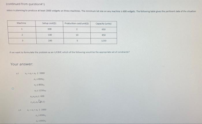 Solved (continued from question#1) Jobco is planning to | Chegg.com