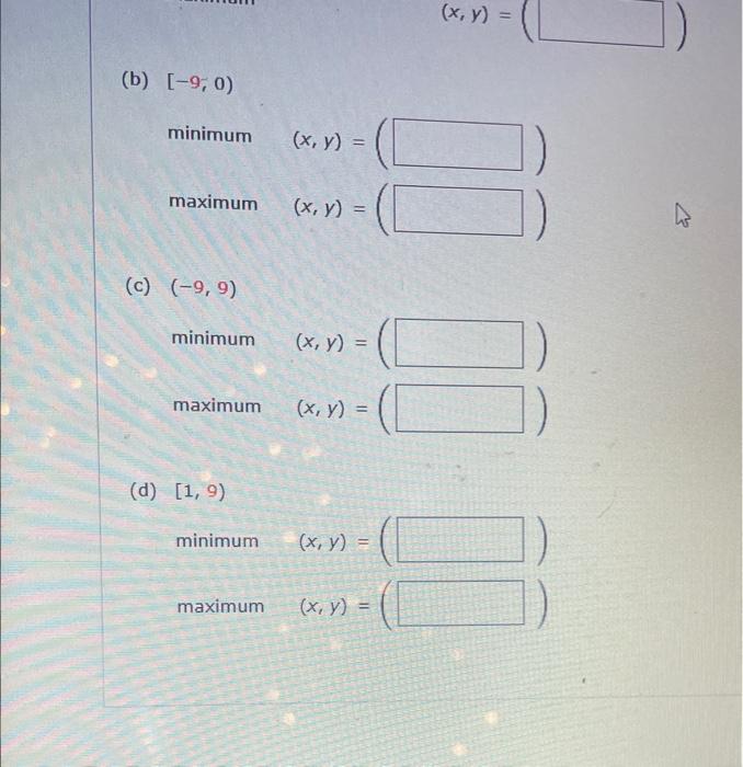 Solved Consider the following function. f(x)=81−x2 Find | Chegg.com