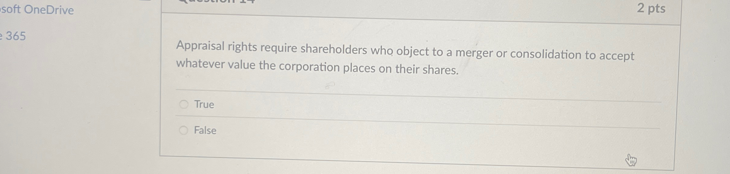 Solved Appraisal rights require shareholders who object to a | Chegg.com