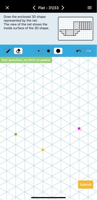 Solved Draw the enclosed 3D shape represented by the net. | Chegg.com