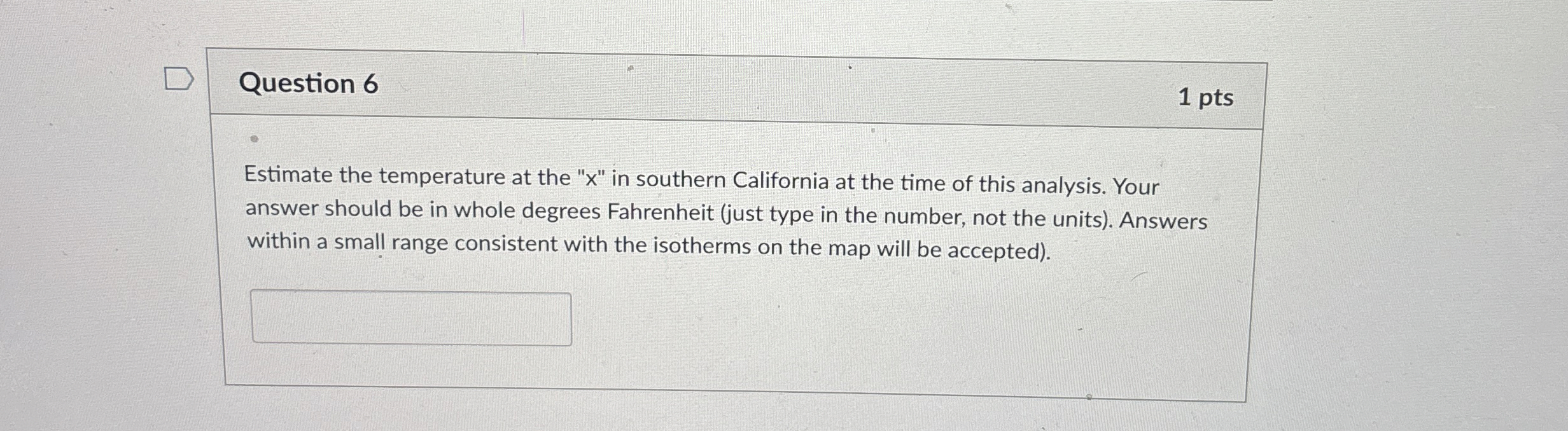 Solved Question 61 ﻿ptsEstimate the temperature at the " x " | Chegg.com