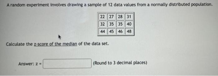 Solved A random experiment involves drawing a sample of 12 | Chegg.com