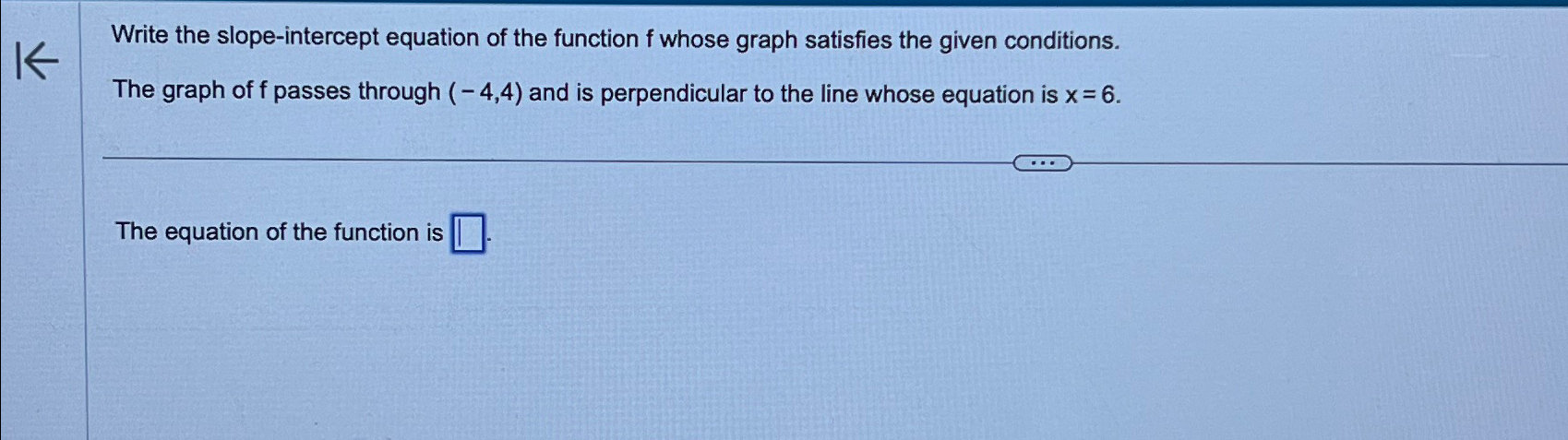 Solved Write The Slope Intercept Equation Of The Function F