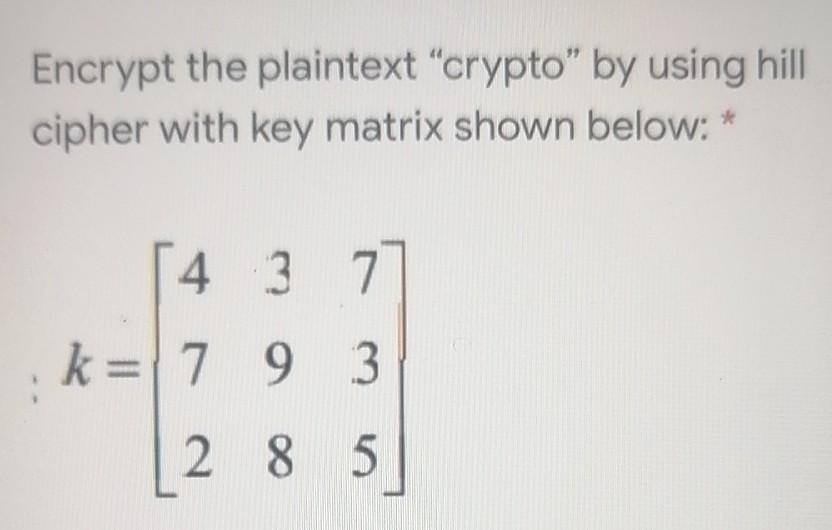 Solved Encrypt the plaintext Solved Encrypt the plaintext