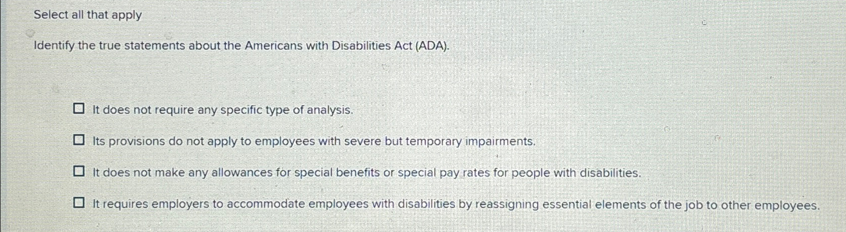 Solved Select all that applyIdentify the true statements | Chegg.com